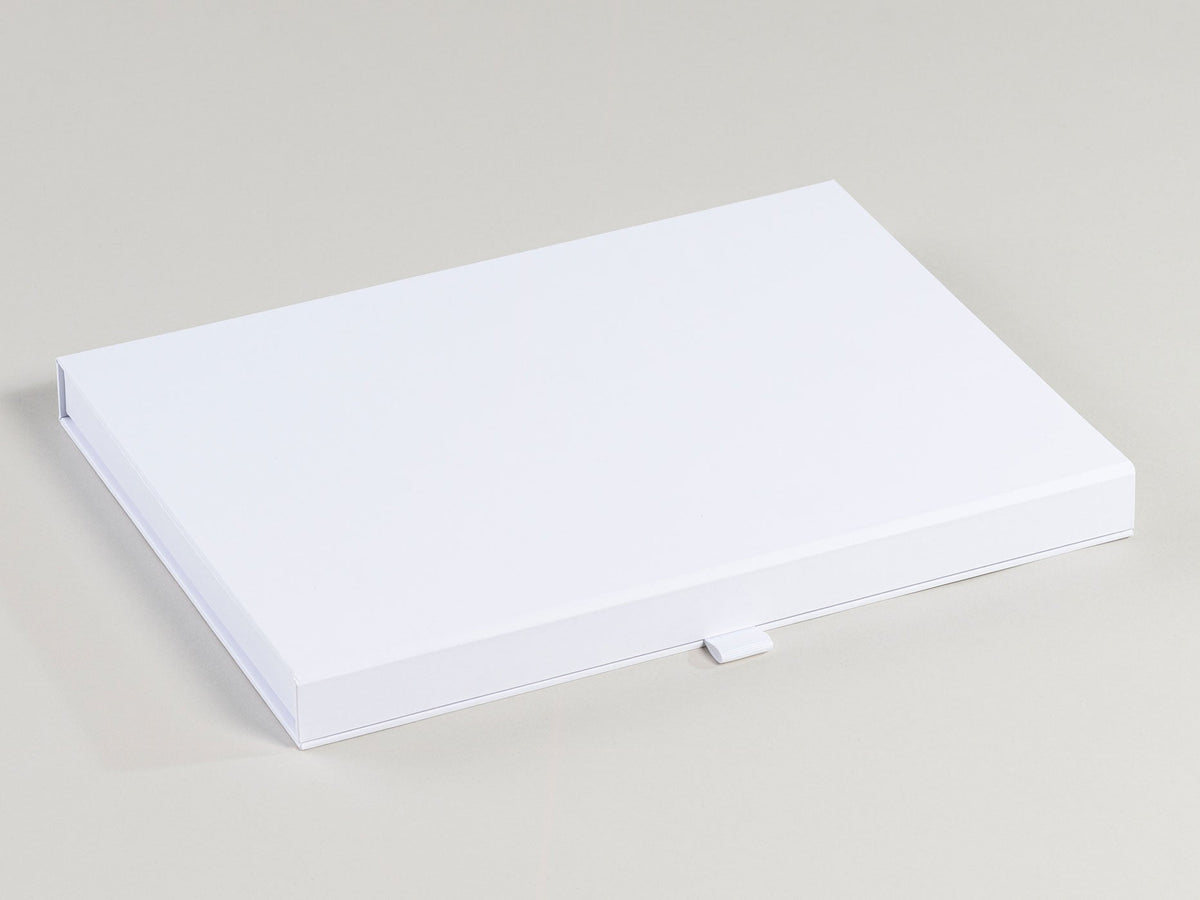 A4 Portfolio Box Soft Touch White – pack of 10 - The Box Office
