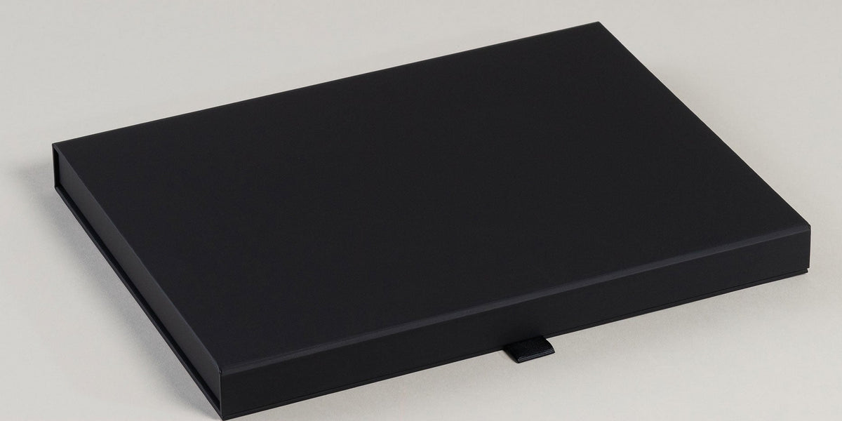 A4 Portfolio Box Soft Touch Black – Pack of 10 - The Box Office
